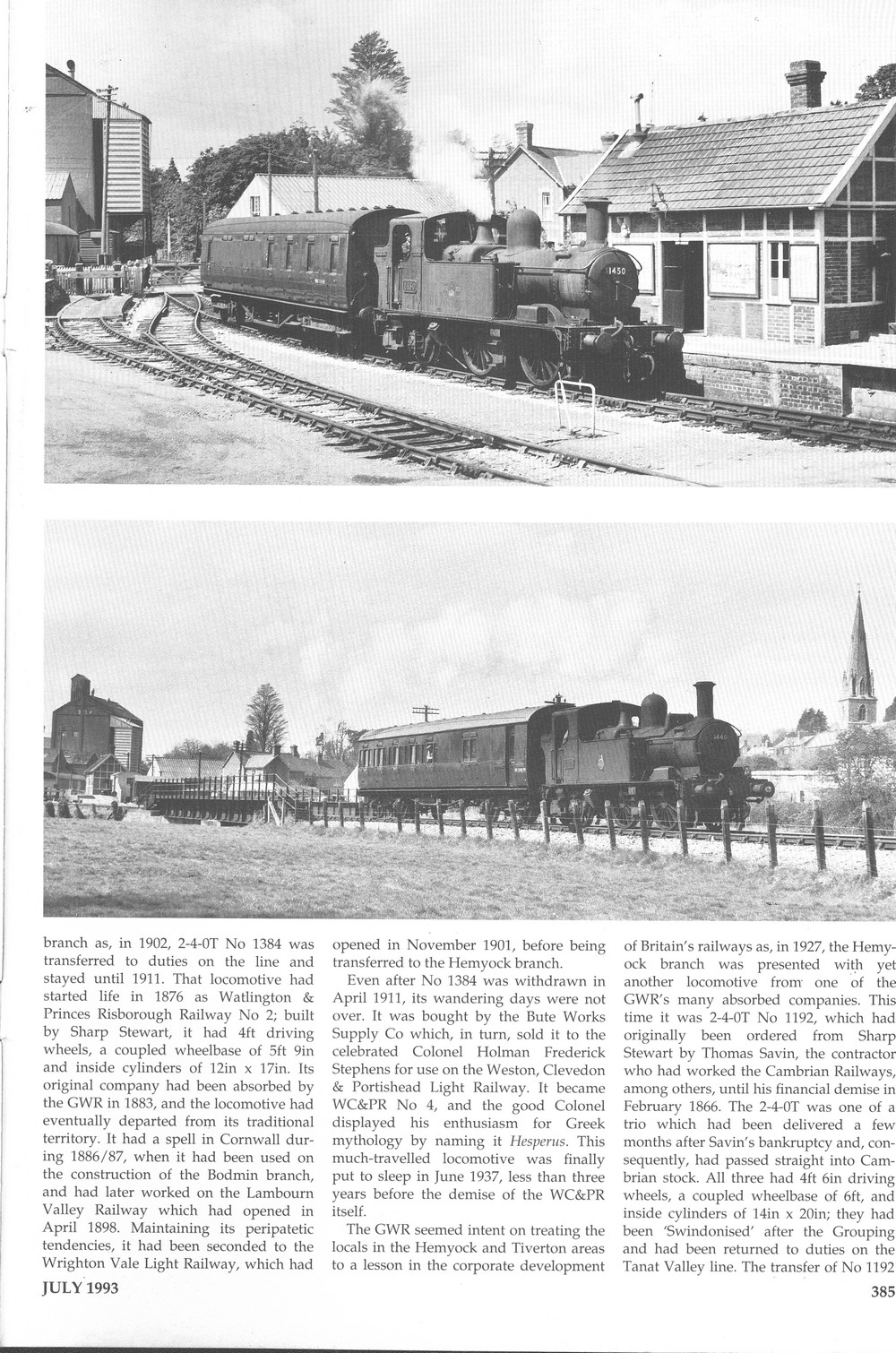 Culm Valley Steam Railway through the ages - Blackdown Archives